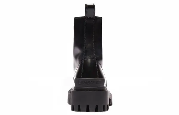 Balenciaga Strike Lace-up Boots - Black