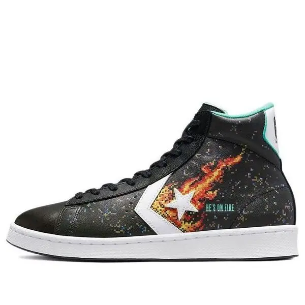 CONVERSE Nba Jam Pro Leather High Top Sneakers - Black/white