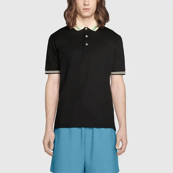Gucci Ss21 Interlock Double G Short Sleeve Polo Shirt