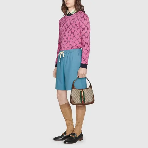 Gucci Ss21 Interlock Double G Short Sleeve Polo Shirt