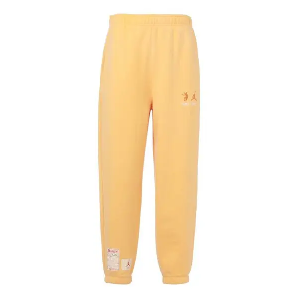 JORDAN X Union La Sweatpants 'yellow - Yellow/white