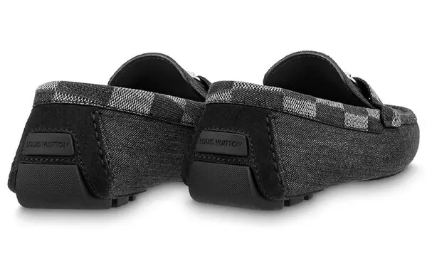 LOUIS VUITTON Hockenheim Moccasin Shoes - Black/grey
