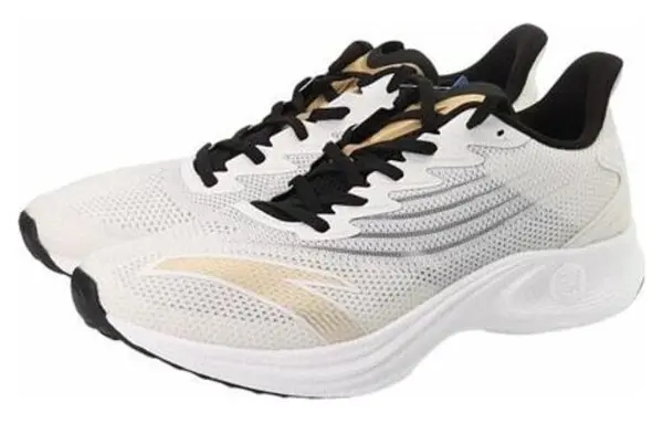 ANTA Mach 2 Athletic Sneakers - Ivory/black