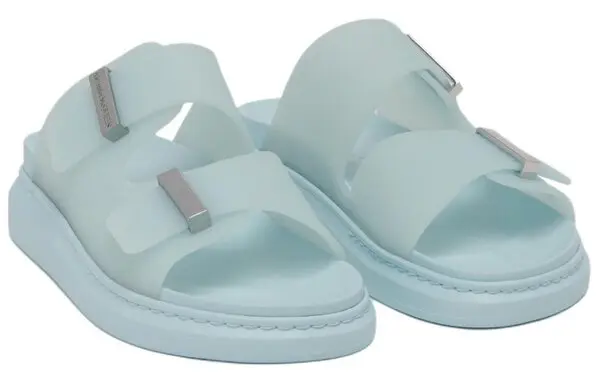 Alexander McQueen Hybrid Slides - Blue/silver