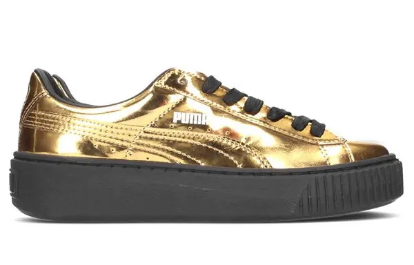 PUMA Basket Platform Metallic Sneakers