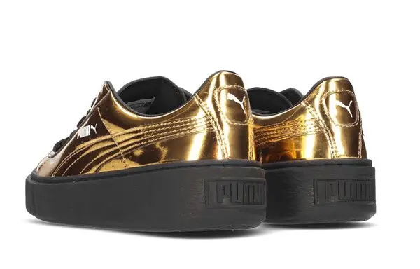 PUMA Basket Platform Metallic Sneakers