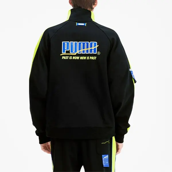 PUMA X Ader Error Stand Collar Printed Track Jacket - Black