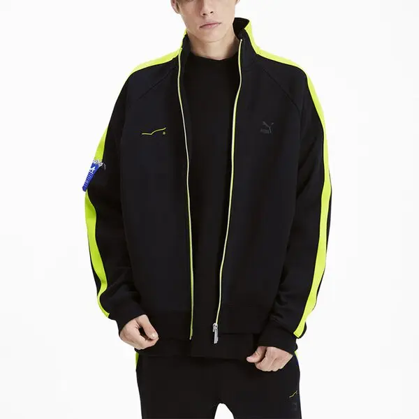 PUMA X Ader Error Stand Collar Printed Track Jacket - Black