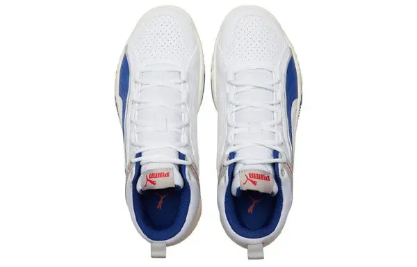 PUMA Rebound Future Evo Mid Top Sneakers - White/blue/red