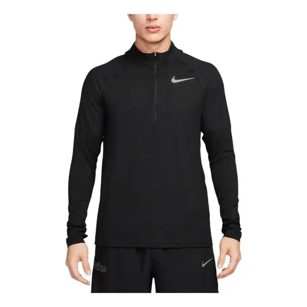 Nike 2-zip Running Top - Black