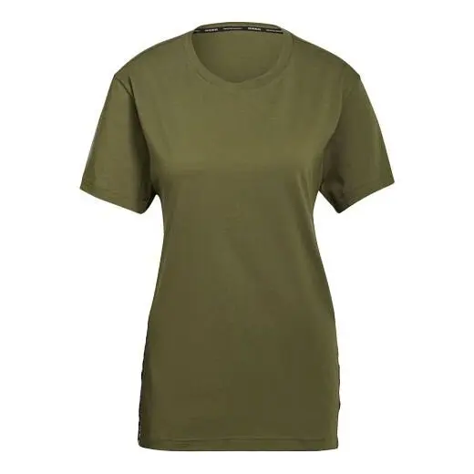 Adidas Training Sports Forked Short Sleeve T-shirt - Green
