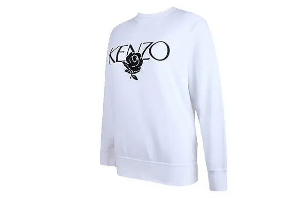 Kenzo Rose Logo Crewneck Sweatshirt