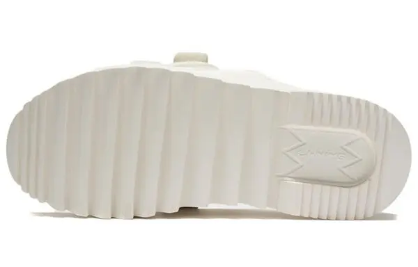LI-NING Cf Wushi 5s Slides With Velcro Straps - Beige