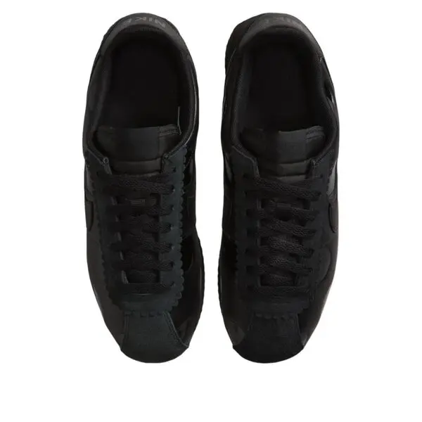 Nike Cortez 'triple Black Polka Dot' Sneakers - Black/black/black