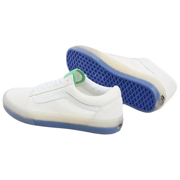 VANS Old Skool Low Top Sneakers - White/blue