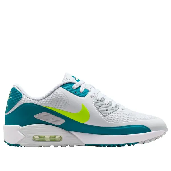 Nike Max 90 Golf Sneakers - White/bright Spruce/volt