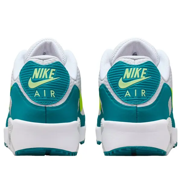 Nike Max 90 Golf Sneakers - White/bright Spruce/volt