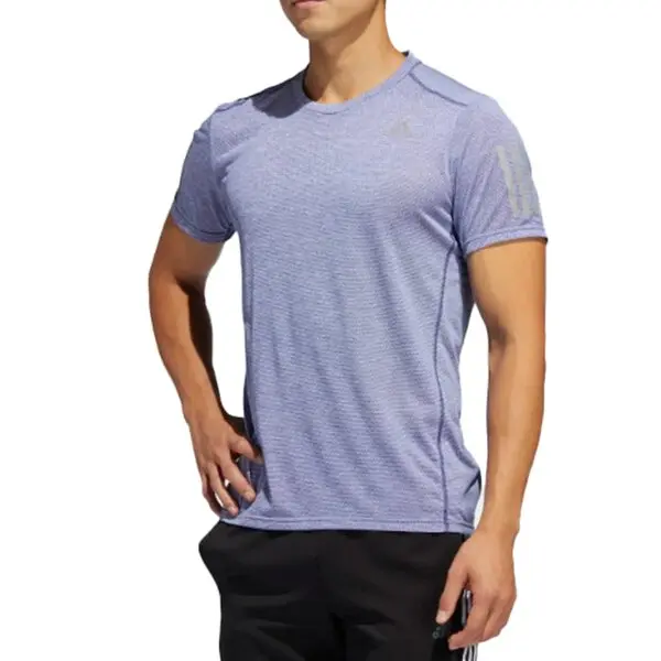 Adidas Reflective Running Sports Short Sleeve - Blue