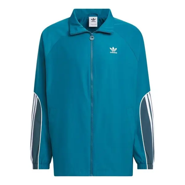 Adidas Originals 3-stripes Coach Jacket Asia Sizing - Blue