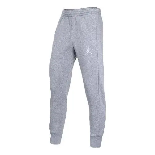 JORDAN Flight Fleece Fleece Lined Casual Sports Long Pants - Light Grey