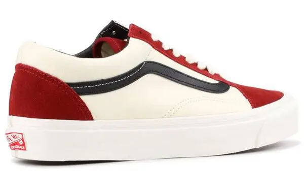 VANS Og Old Skool Lx 'red Dahlia - Red/white