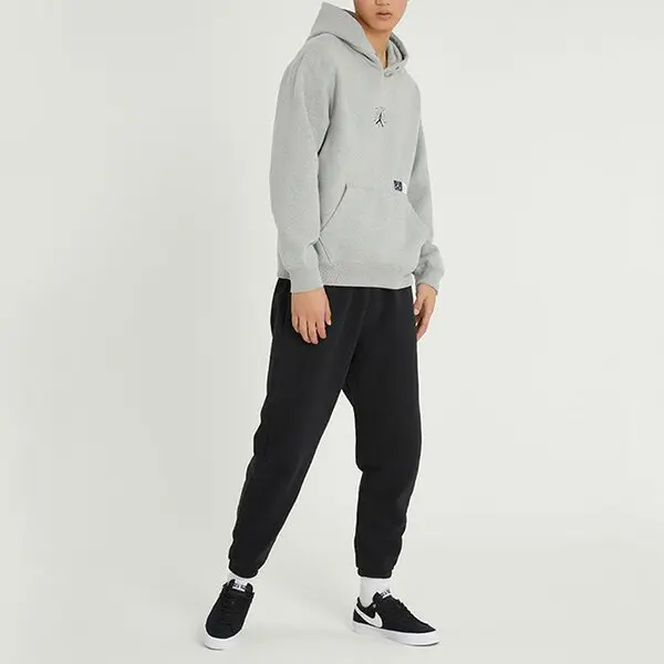 JORDAN J Cny Pant New Year's Edition Logo Embroidered Knit Bundle Feet Sports Pants/trousers/joggers - Black