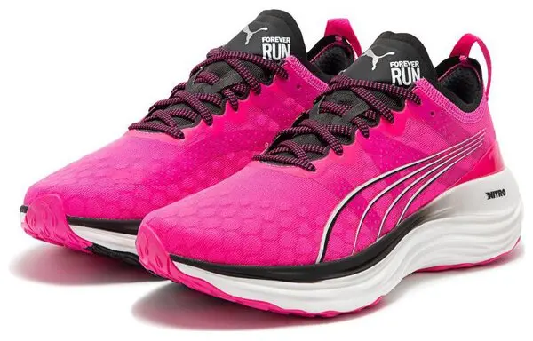 PUMA Foreverrun Nitro 'ravish' Low Top Sneakers - Pink/black