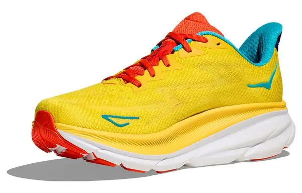 Hoka One One Clifton 9 Athletic Sneakers - Passion Fruit/maize
