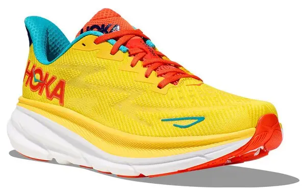 Hoka One One Clifton 9 Athletic Sneakers - Passion Fruit/maize
