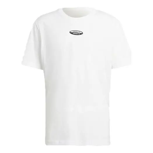 Adidas Originals Ss22 Casual Back Printing Round Neck Short Sleeve White - Default Color