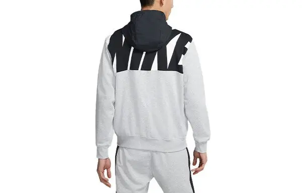 Nike Cardigan Splicing Hooded Jacket
