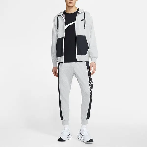 Nike Cardigan Splicing Hooded Jacket