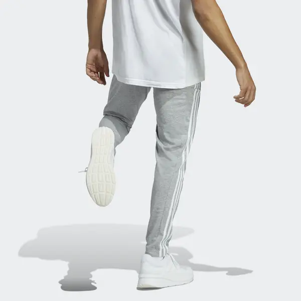 Adidas Essentials Single Jersey Asia Sizing Tapered Open Hem 3-stripes Pants