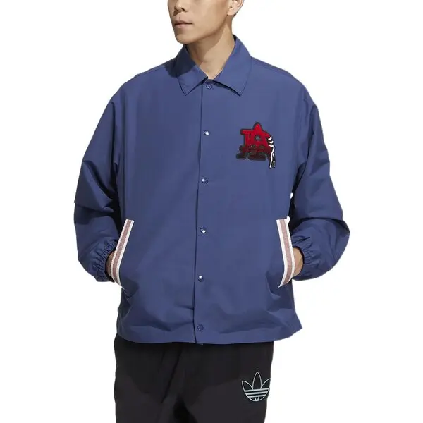 Adidas Collegiate Coach Jacket With Graphic Detail