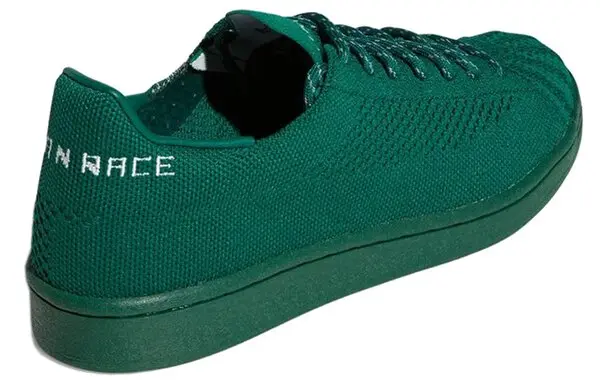 Adidas X Pharrell Superstar Primeknit "dark " Sneakers - Green