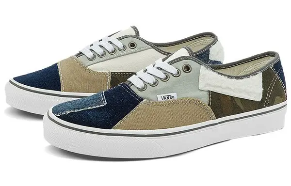 VANS Authentic Patchwork Camo Low Top Sneakers - Multi-color