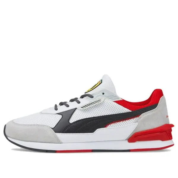 PUMA Scuderia Ferrari Low Racer Motorsport Sneakers - White/red