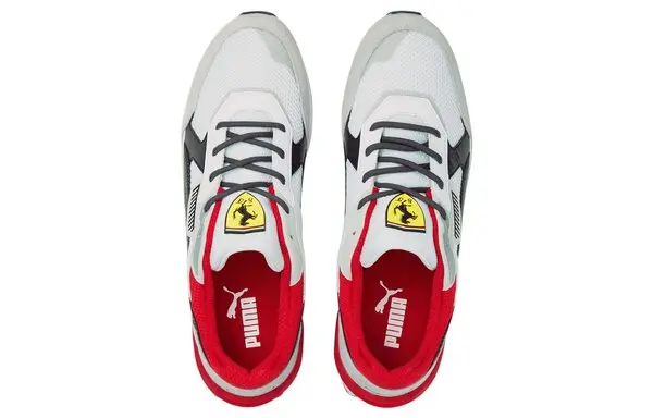 PUMA Scuderia Ferrari Low Racer Motorsport Sneakers - White/red
