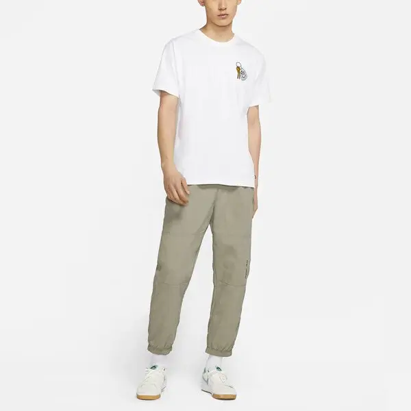 Nike Skateboard Round Neck Pullover Short Sleeve - White