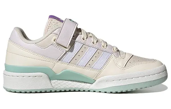 Adidas Originals Forum Low Sneakers - White/purple/mint