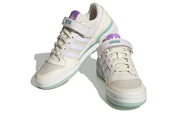 Adidas Originals Forum Low Sneakers - White/purple/mint