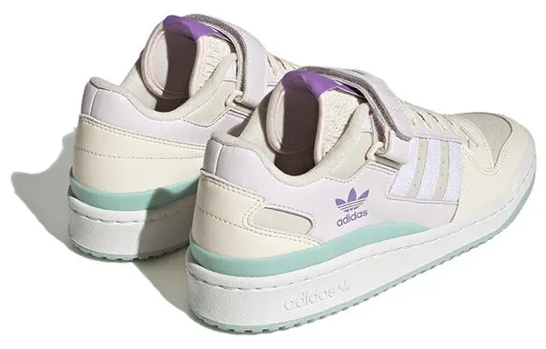 Adidas Originals Forum Low Sneakers - White/purple/mint