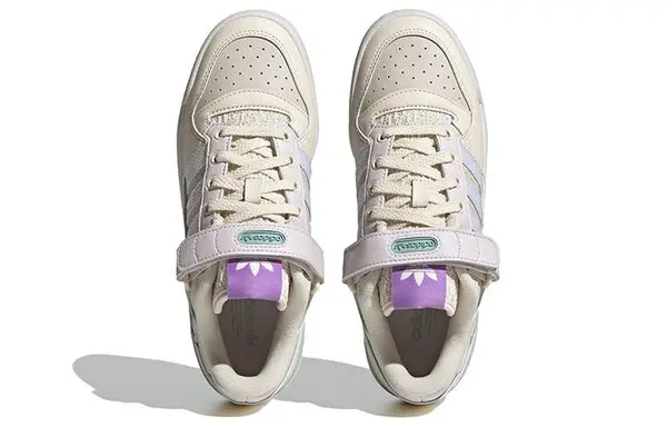 Adidas Originals Forum Low Sneakers - White/purple/mint