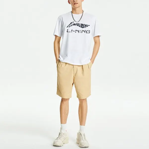 LI-NING Digital Graphic T-shirt 'white