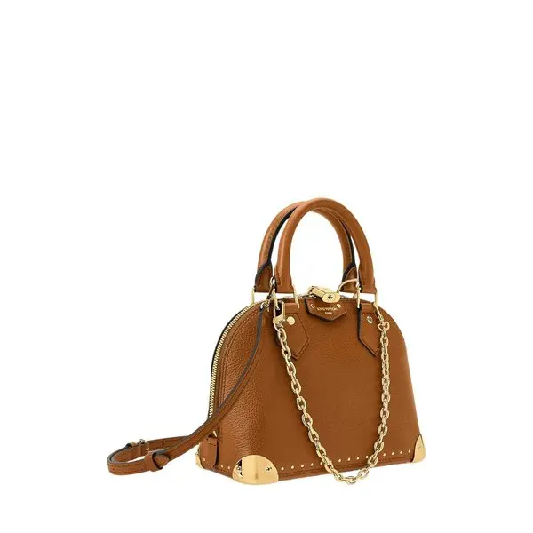 LOUIS VUITTON Alma Trunk Bb Calfskin Bag - Tan
