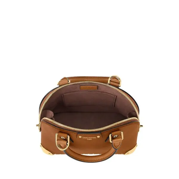 LOUIS VUITTON Alma Trunk Bb Calfskin Bag - Tan