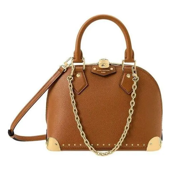 LOUIS VUITTON Alma Trunk Bb Calfskin Bag - Tan