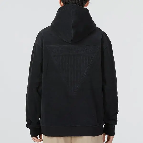 JORDAN Essential Winter Fleece Hoodie - Black