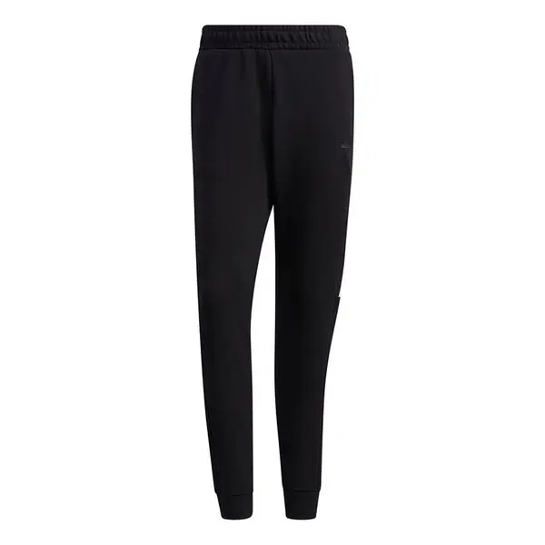 Adidas Neo M Cs Db Tp 2 Logo Stripe Athletics Sports Knit Bundle Feet Pants - Black