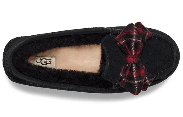 UGG Ansley Plaid Bow Moccasin - Black